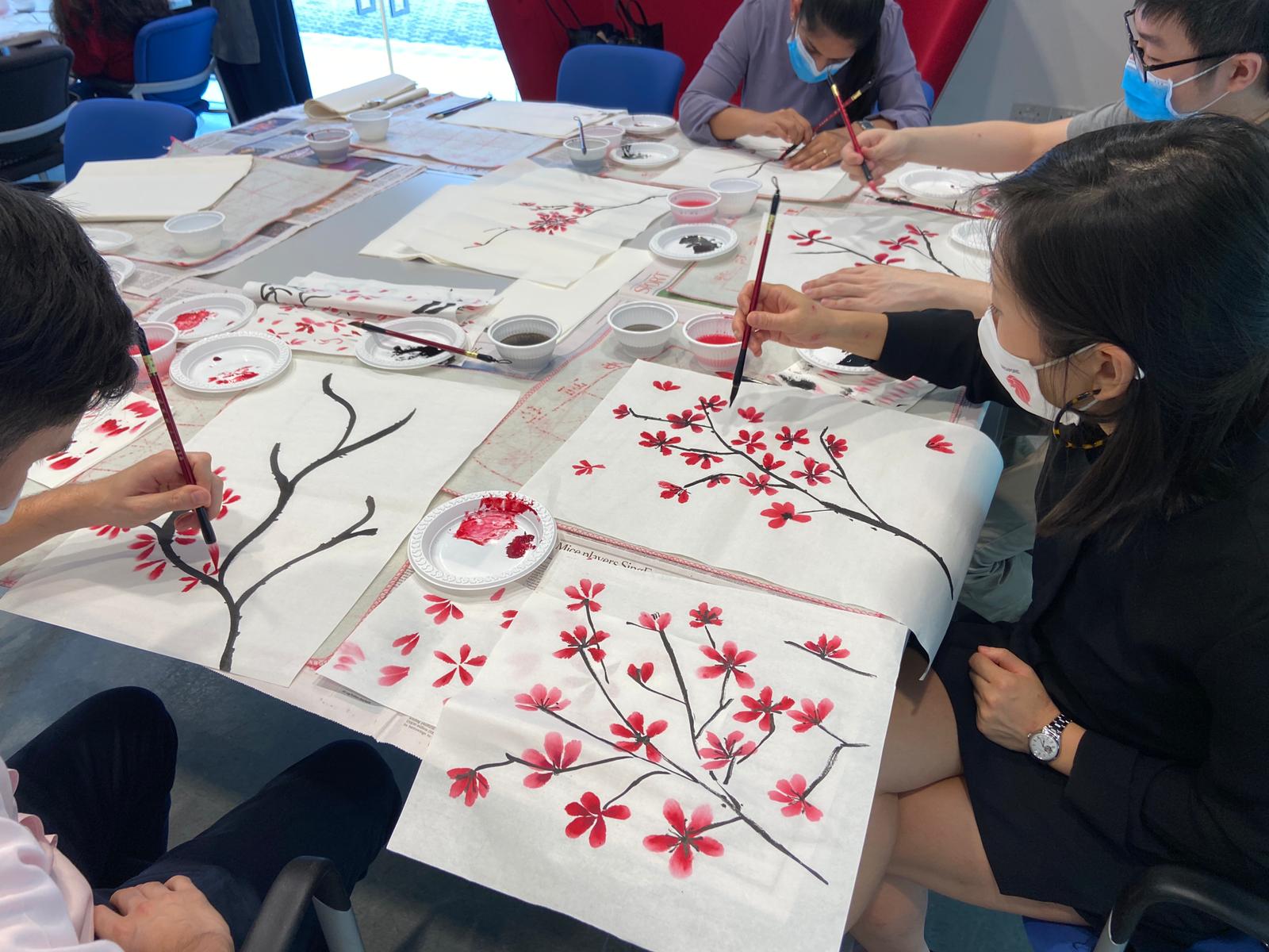 Chinese Brush Ink Painting Workshop for Adults | Singapore