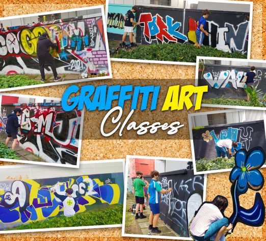 Graffiti Spray Painting Street Art | Singapore Team Activity