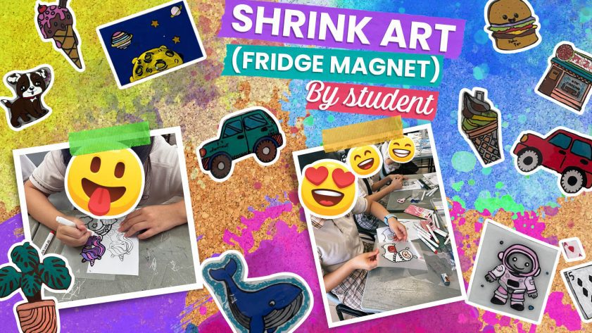 Shrink Art Keychain / Magnet Singapore | Shrinky Art Plastic